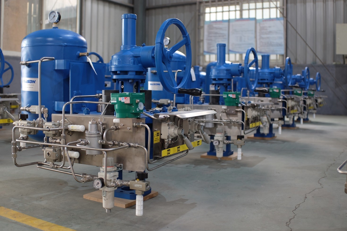 Gate Valves Double Acting Air Linear Actuator Carbon Steel Gate Valves Double Acting Air Linear Actuator Carbon Steel