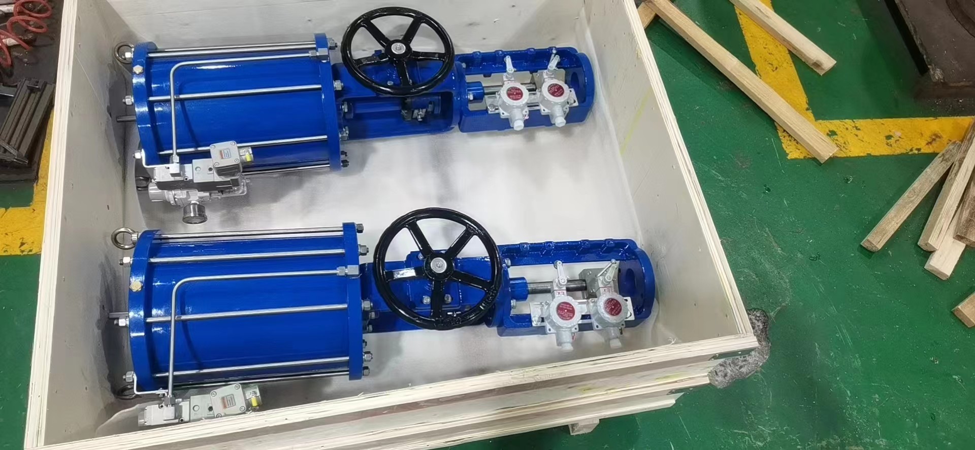 Piston Operated Valve Actuator Linear Pneumatic Actuators SS304 SS316