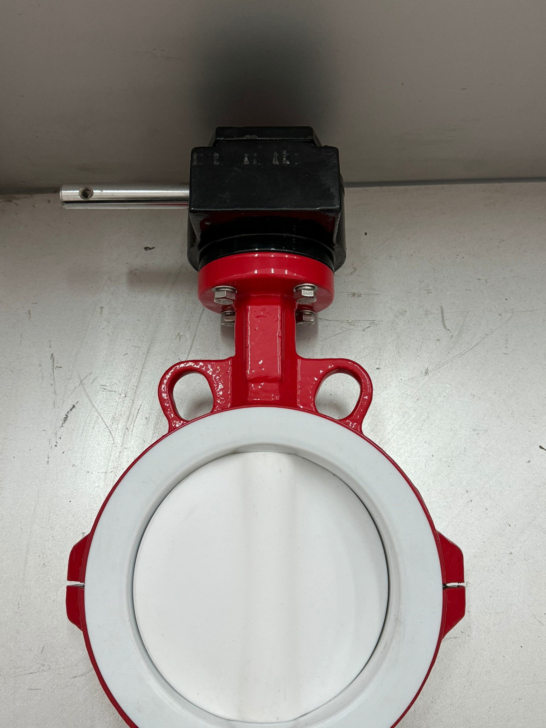 PFA Lined And PTFE Lined Butterly Valve BFV Flanged Type Wafer ...