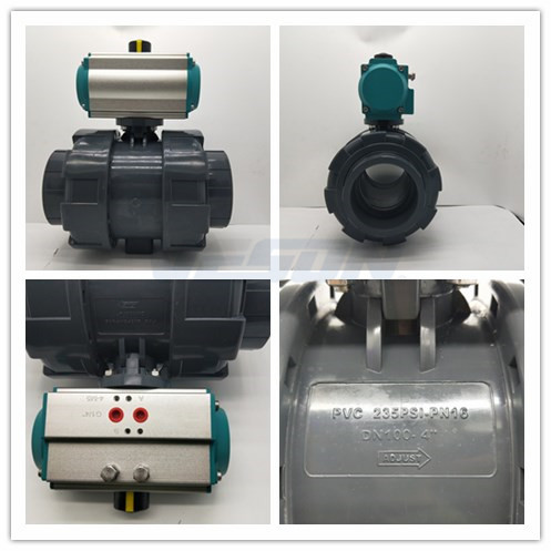 TU Pneumatic Operated Ball Valve , Pneumatic Pressure Control Valve ...