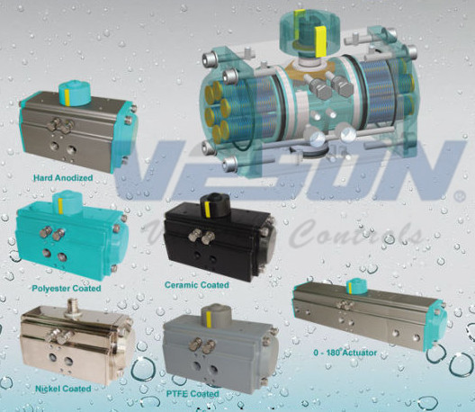 Spring Return Valve Rotary Pneumatic Air Actuator High Performance