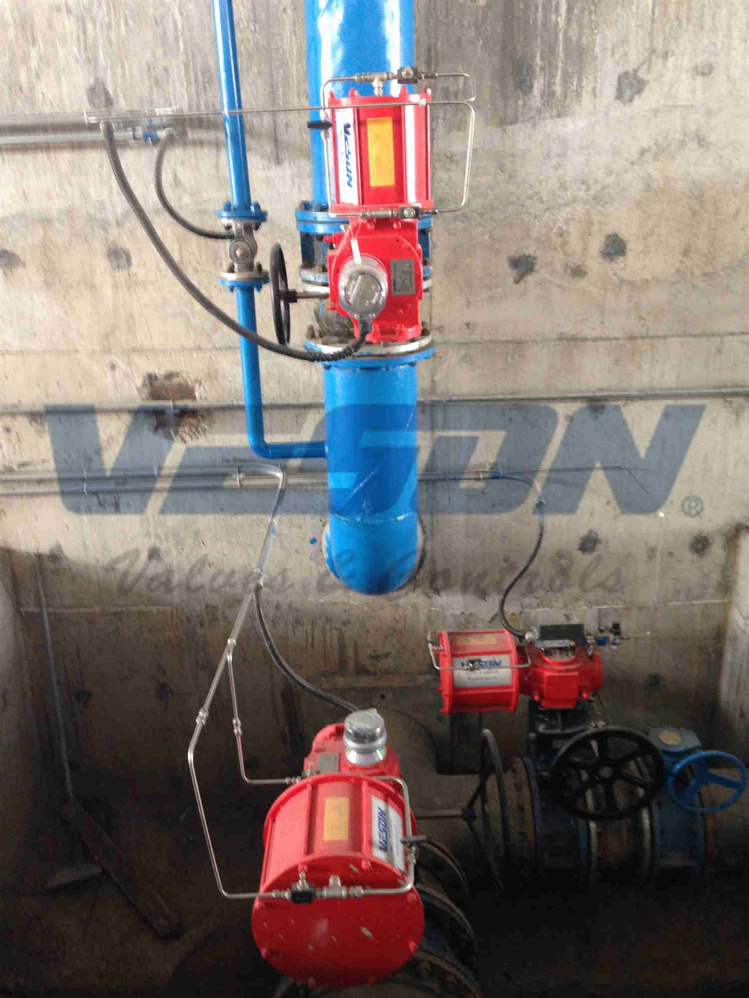 Quarter Turn Butterfly Emergency Shutdown Valve For Water & Waste Valves