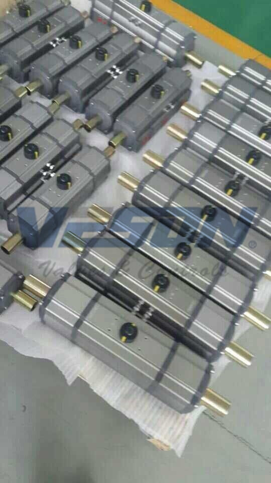 Single Acting Pneumatic Actuator , 3 Position Pneumatic Rotary Actuator ...