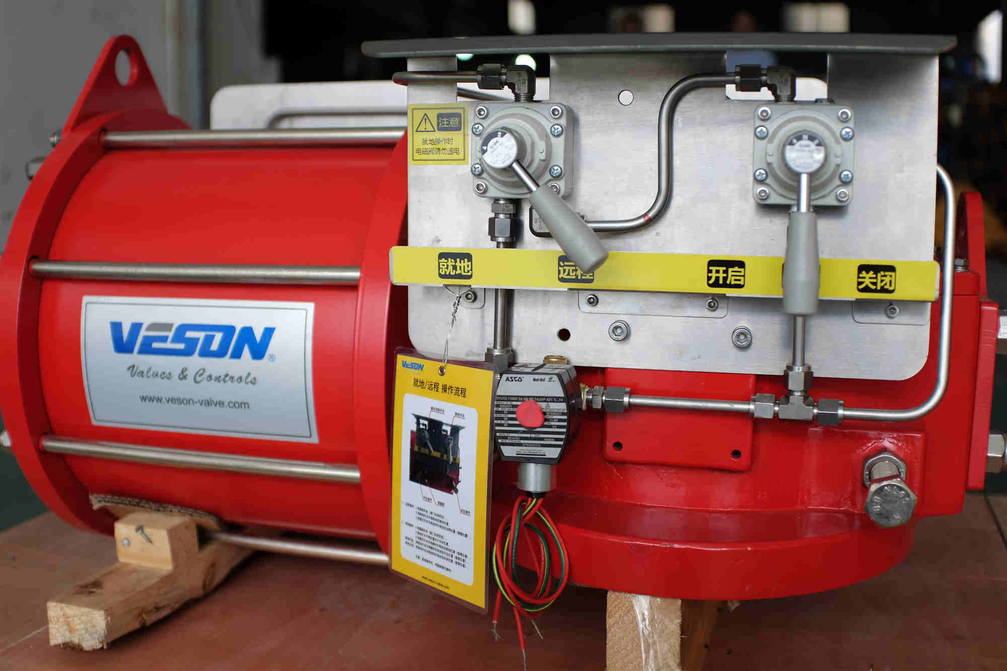 Standard Size Valve Operating System IP 67 Protection Level Wear Resistance