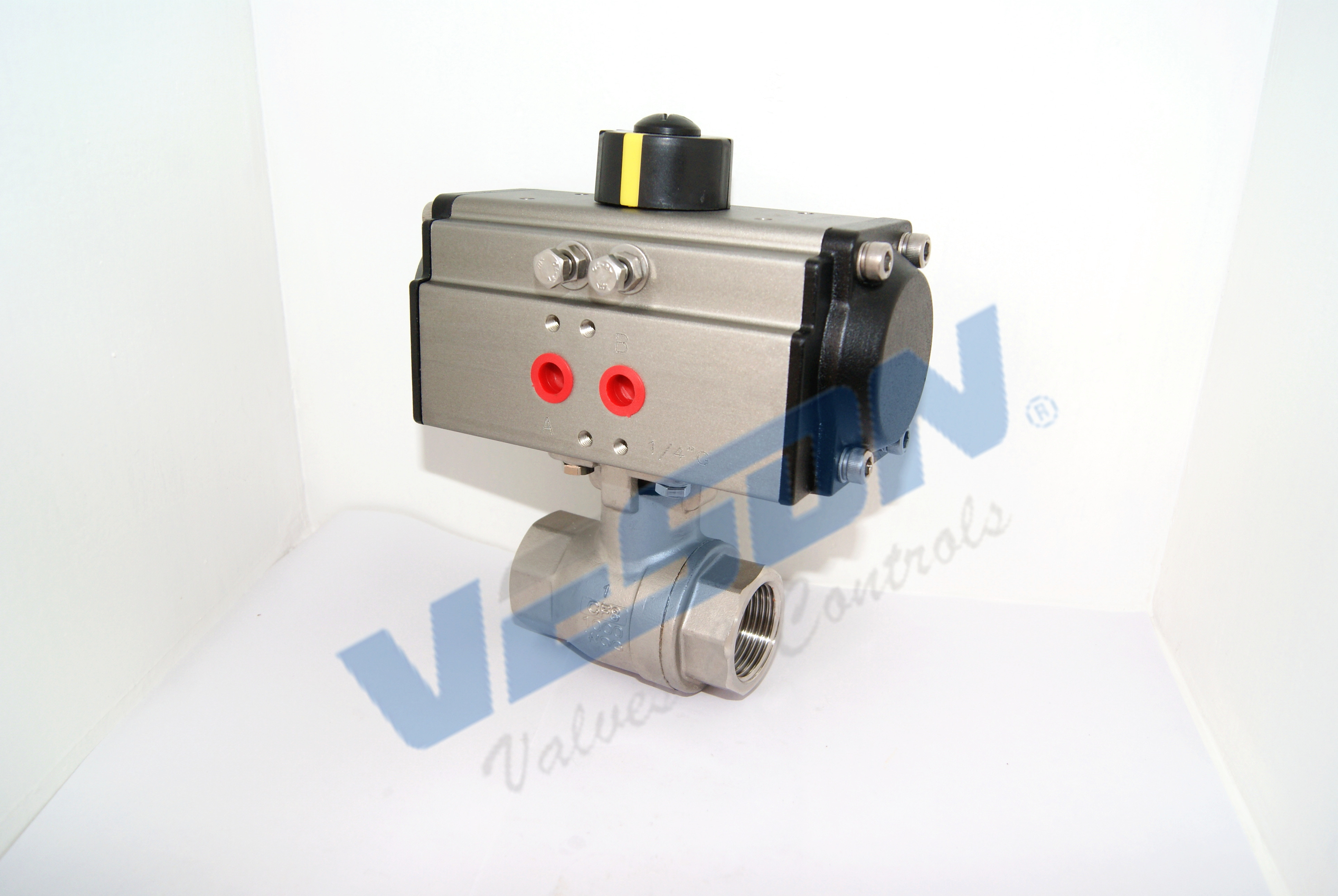 Durable Two Way Pneumatic Valve Medium Temperature High Performance