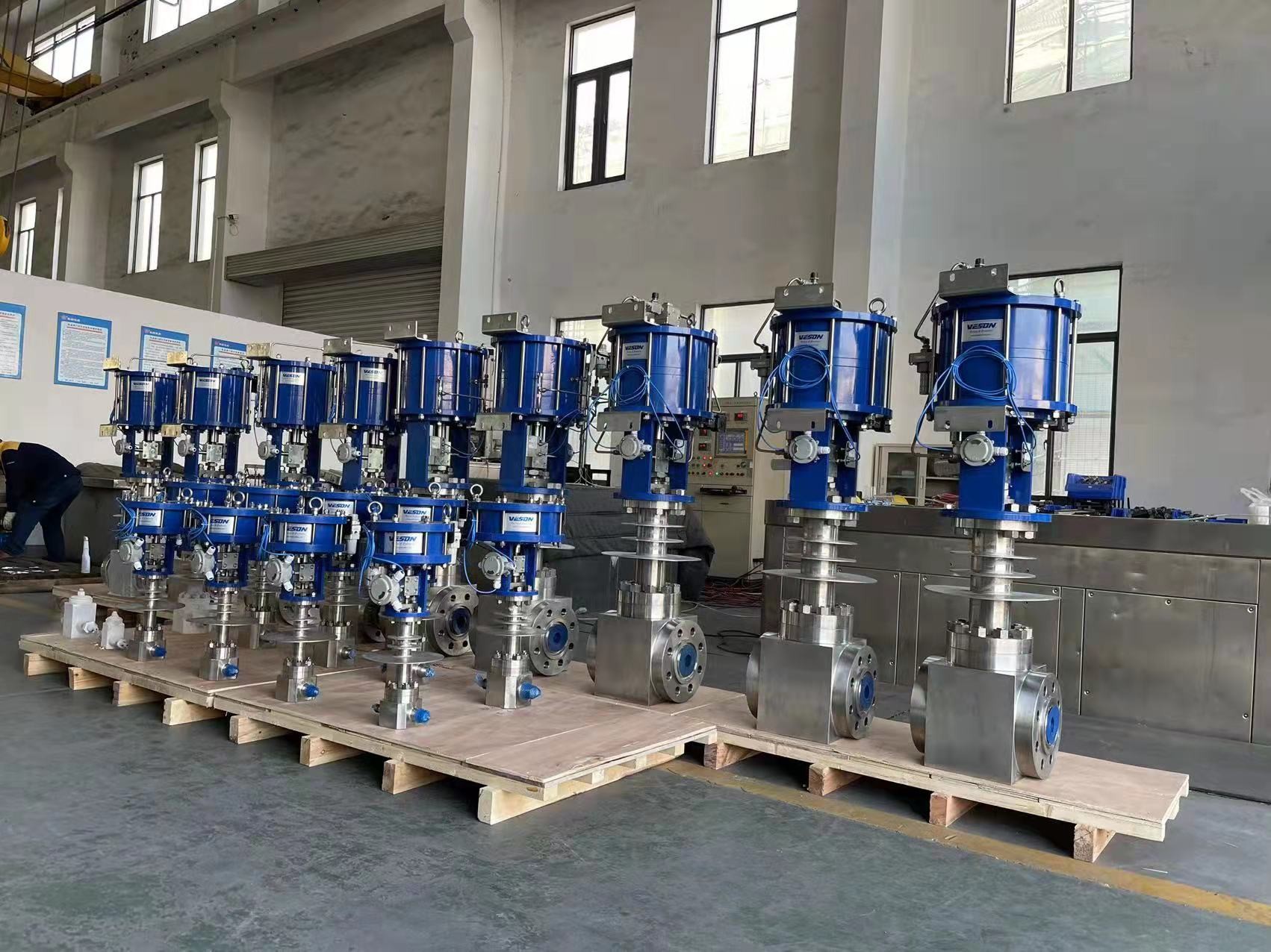 DN50 PN320 2500lb Cryogenic Globe Valves Pneumatic Actuated LNG Opening ...